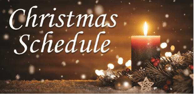 Christmas Schedule | Assumption Catholic Parish